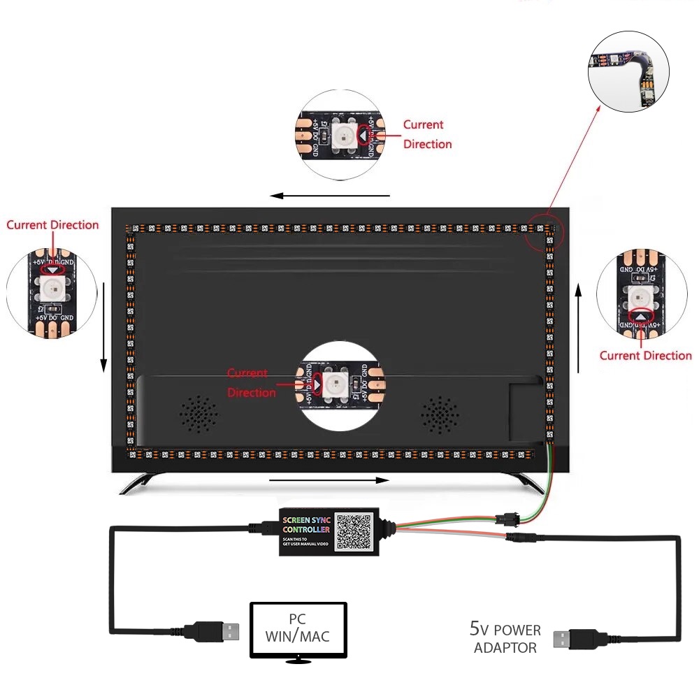 Inlightss Smart Sync LED Strip Light - 4m